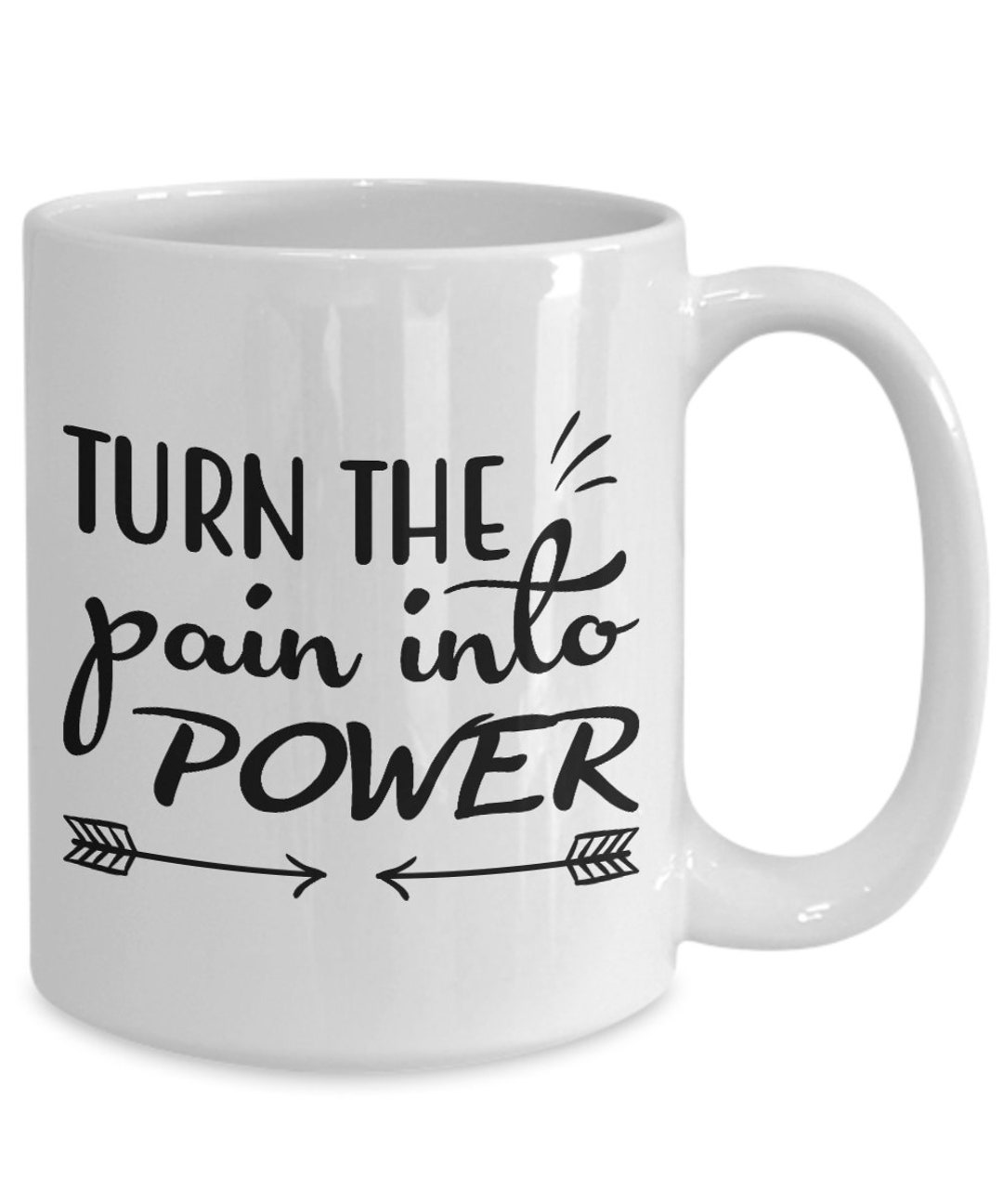Inspirational Motivational Quote Print Mug, Positive Encouragement Life ...