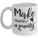 Inspirational Motivational Quote Print Mug, Positive Encouragement Life ...