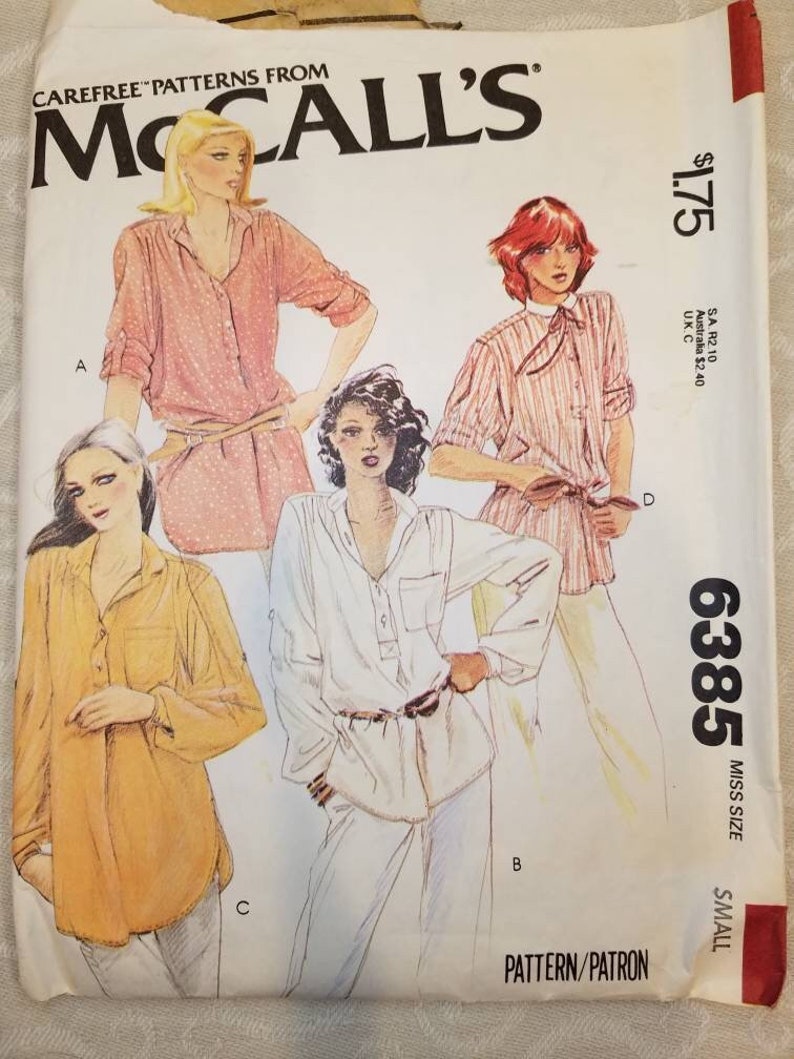 Mccall's 6385 Vintage Sewing Pattern for Misses' Set | Etsy