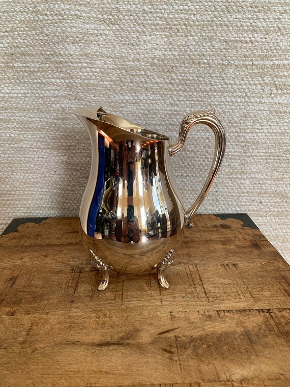 Vintage New Port Gorham Silver Plate Decorative Footed Water | Etsy