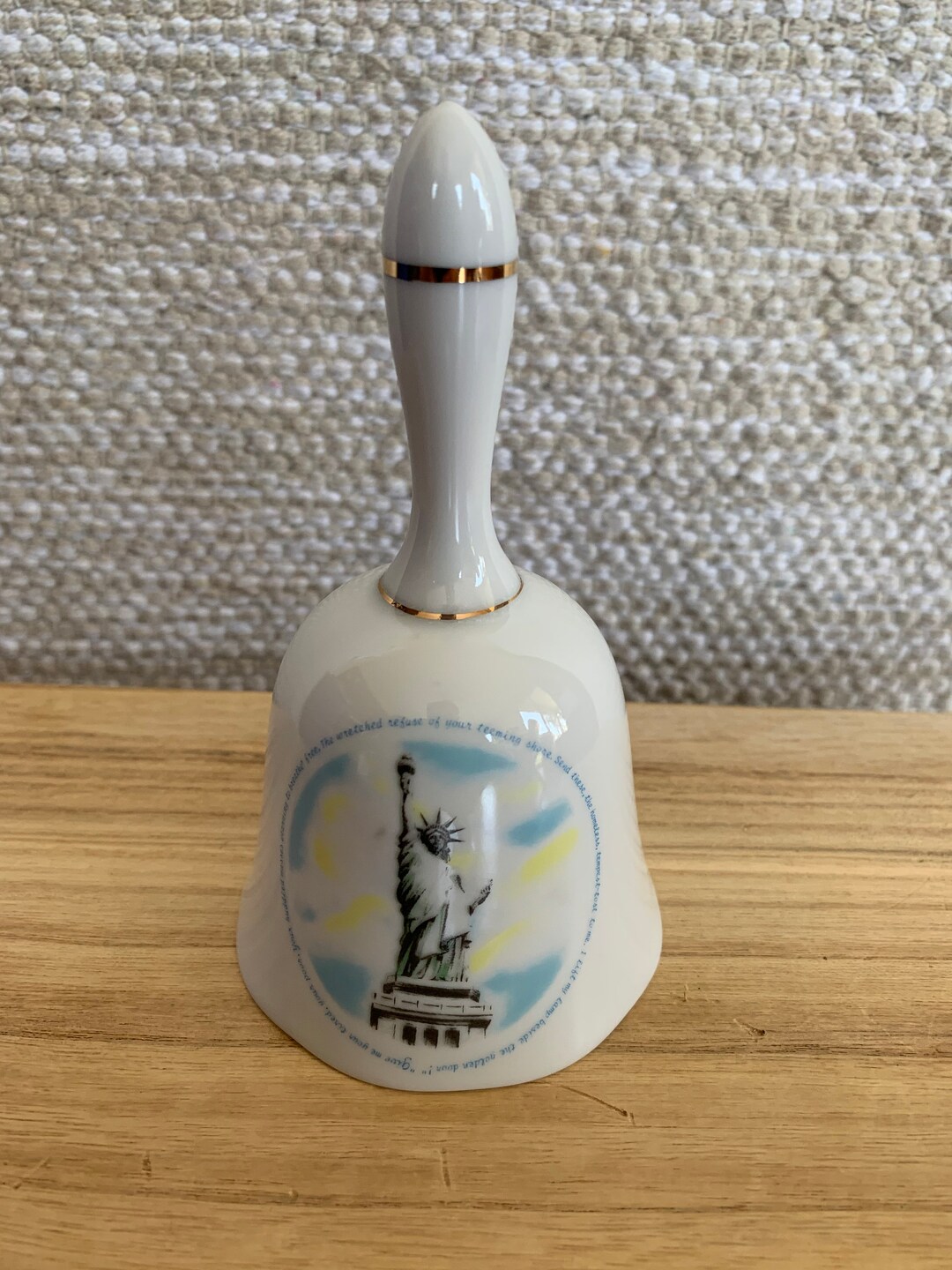 Vintage 100th Anniversary Statue of Liberty Porcelain Bell - Etsy