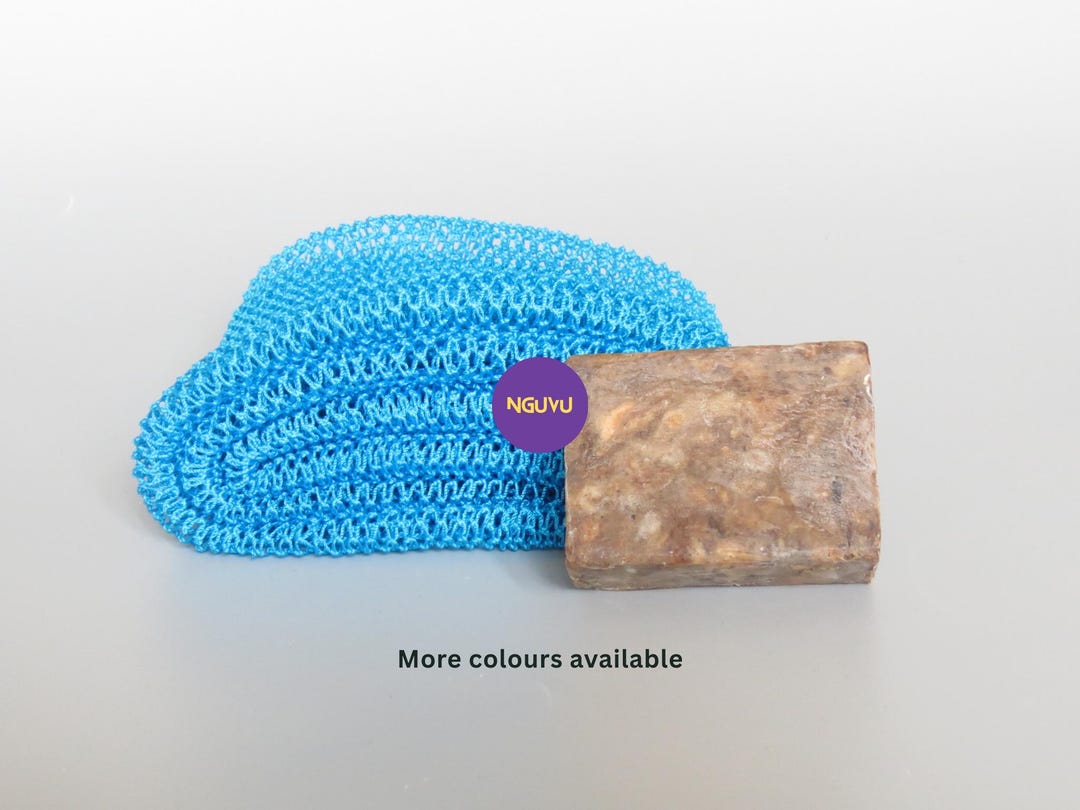 Authentic African Net Sponge | Ghanaian Nylon Exfoliating Sponge for ...