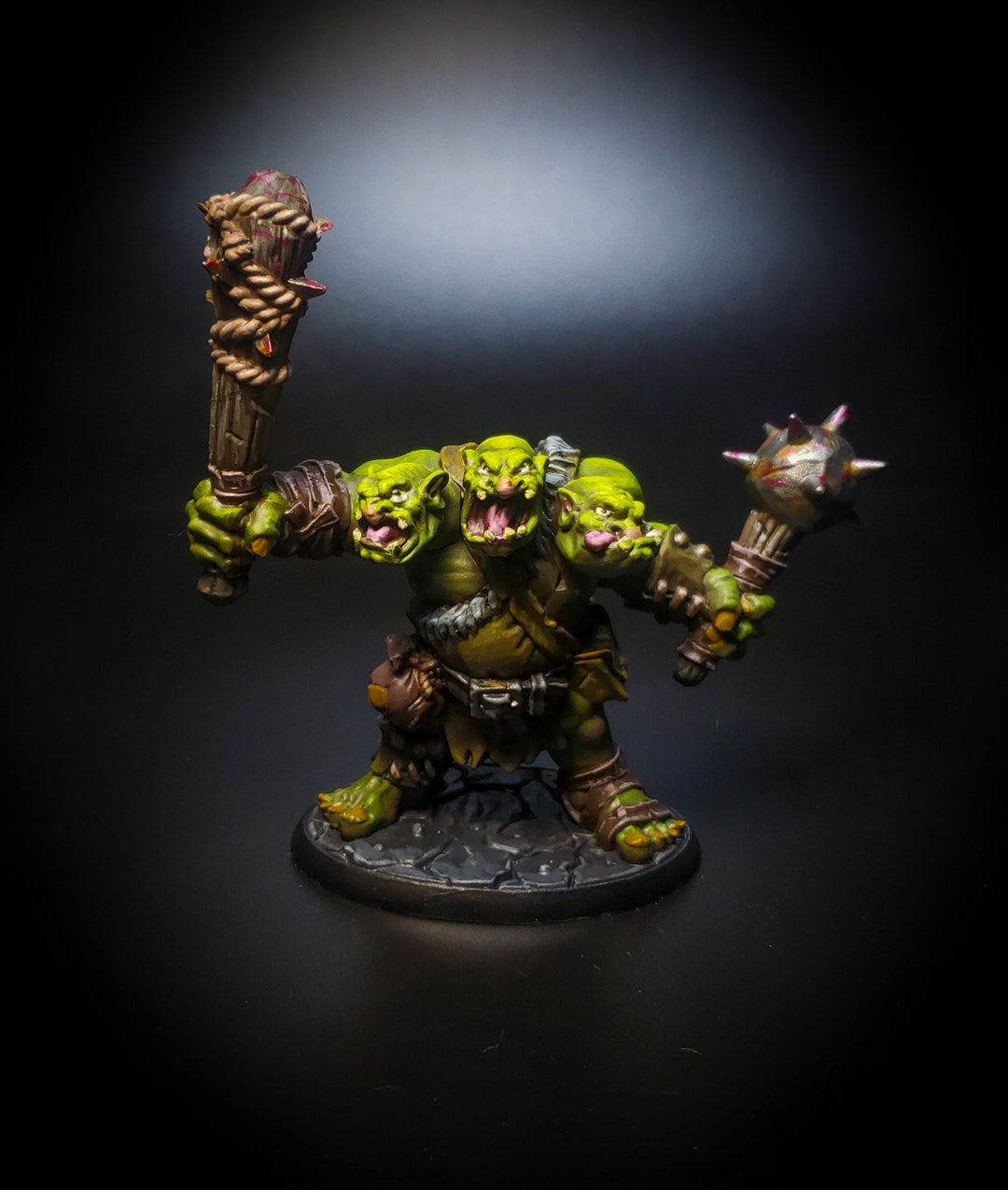 Hand Painted Three Headed Ogre | Dungeons and Dragons | D&D | Dnd ...