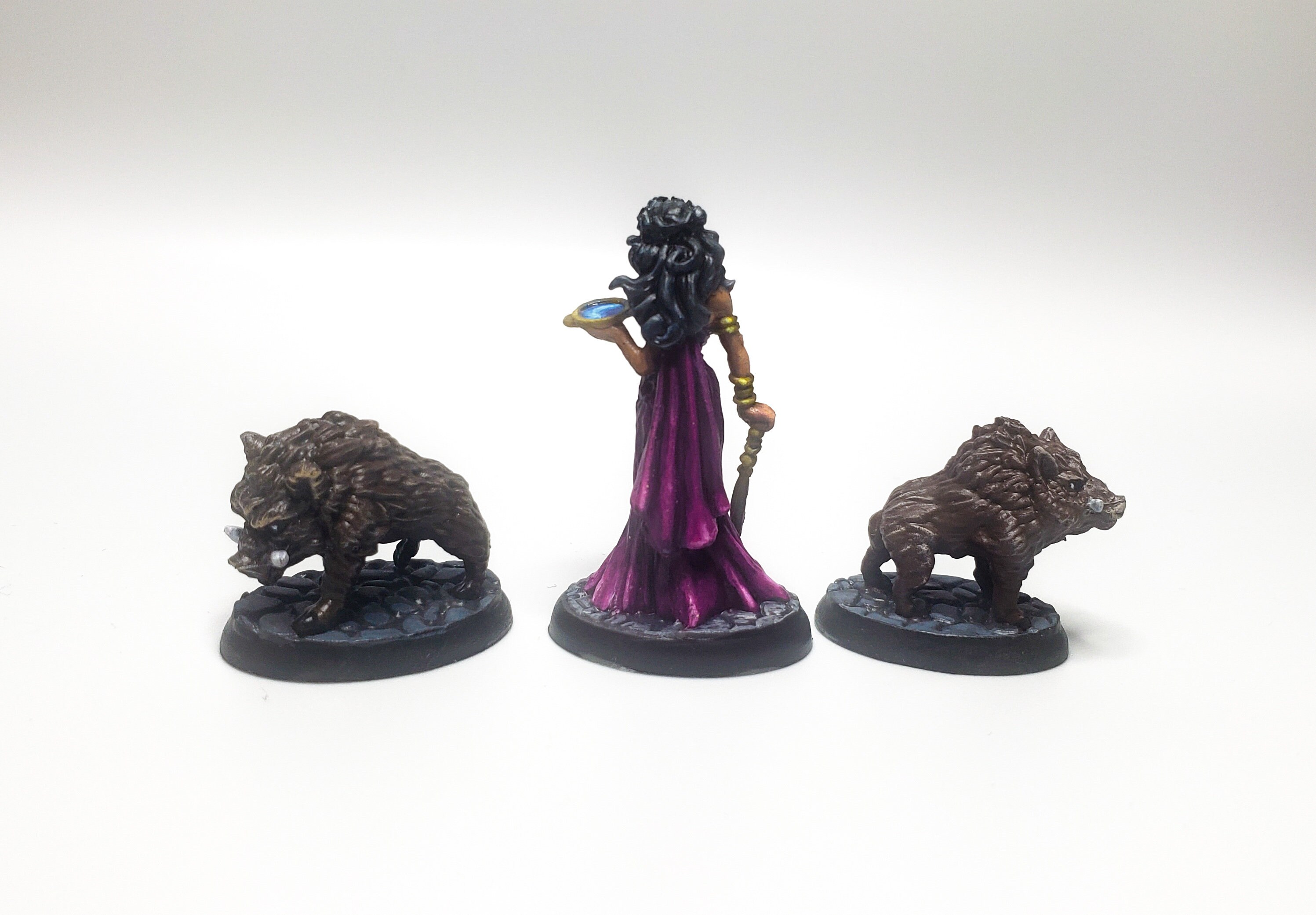 Hand Painted Circe and Her Swine Dungeons and Dragons D&D Dnd Mini ...