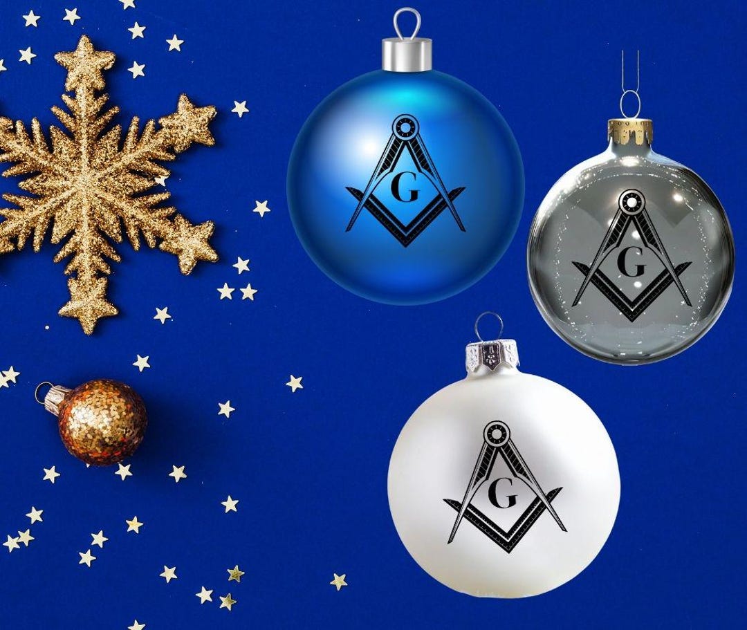 Personalized Masonic Christmas Ornament, Lodge Gift - Etsy