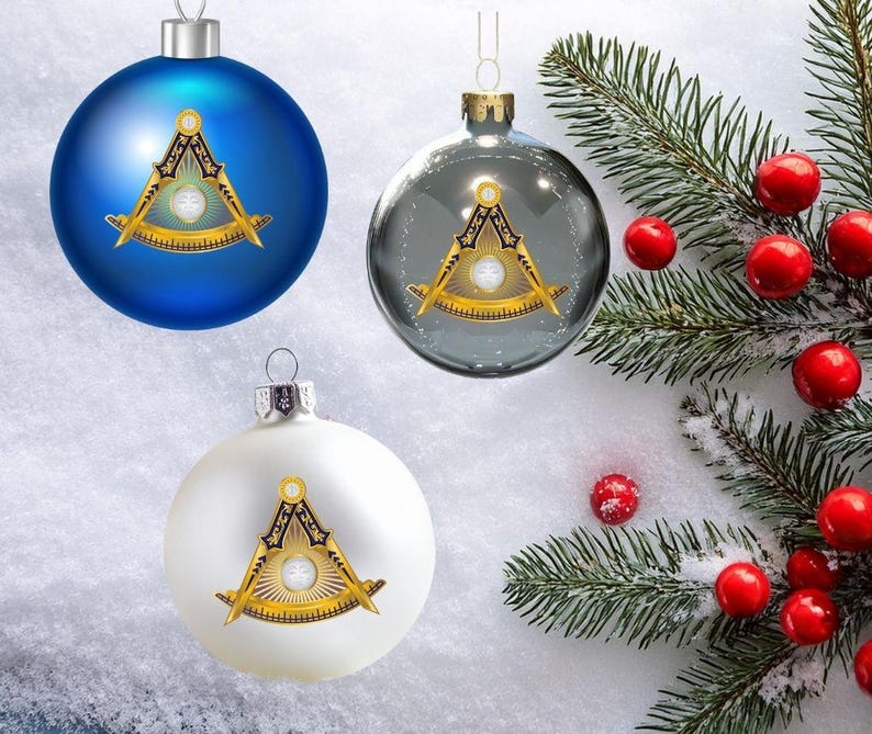 Personalized Masonic Christmas Ornament, Lodge Gift - Etsy