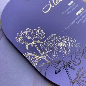 Oval Table Menu, Wedding Menus, Place Cards - Personalised Wedding Menu ...