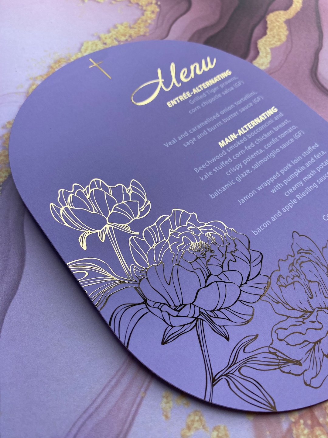 Oval Table Menu Wedding Menus Place Cards Personalised - Etsy