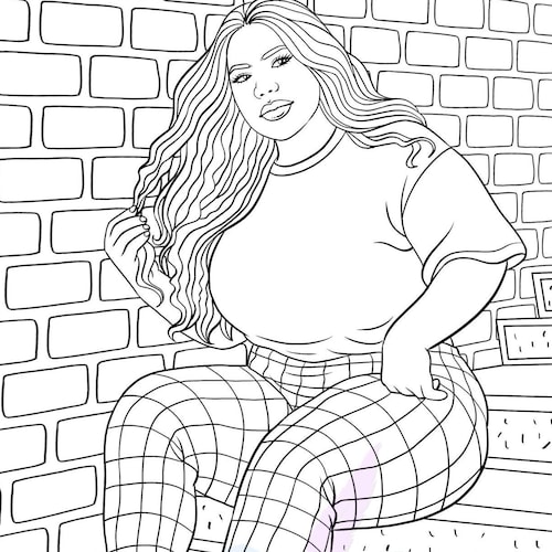 Inspirational Adult Coloring Page Beautiful Black Woman - Etsy