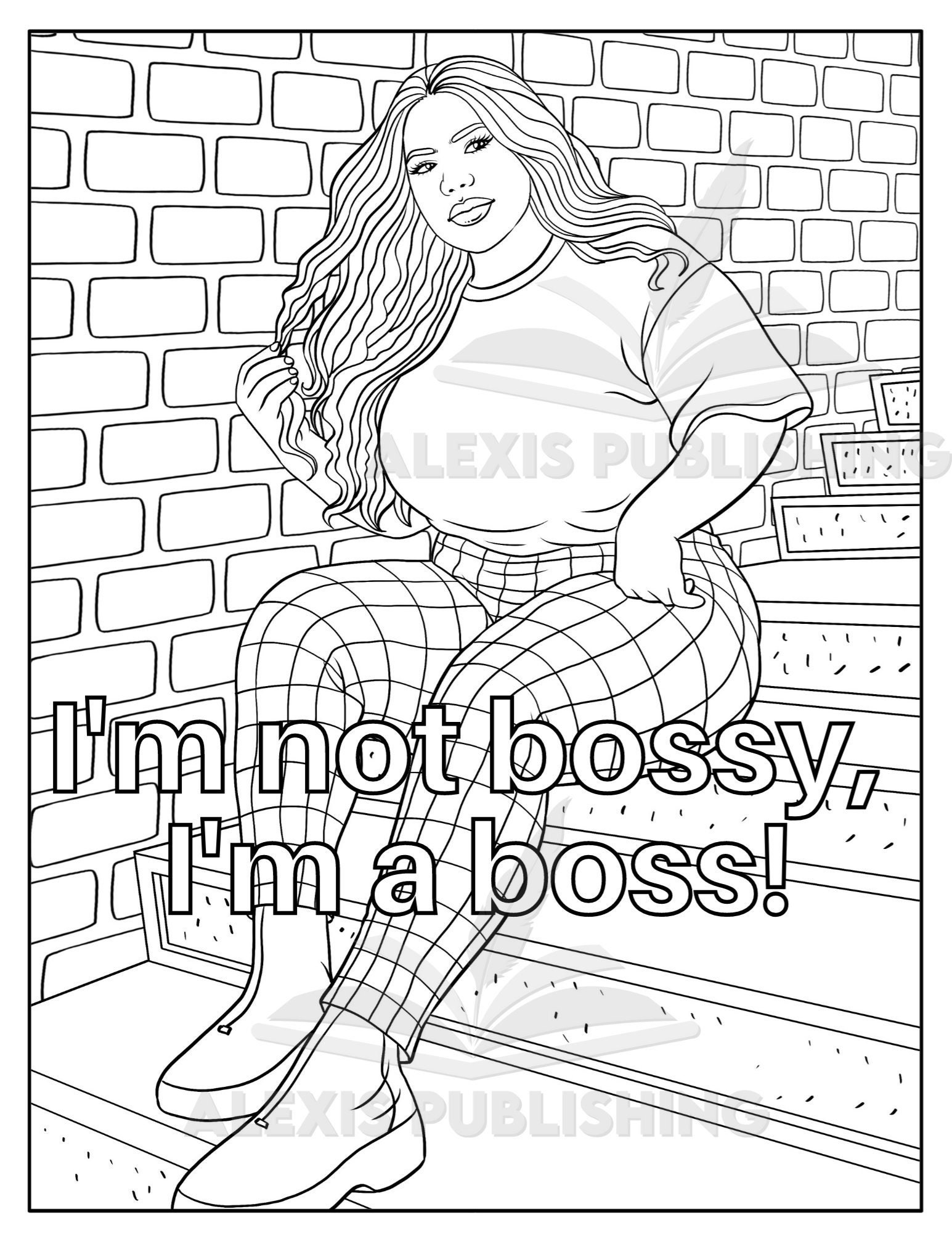Inspirational Adult Coloring Page | Beautiful Black Woman Portrait ...