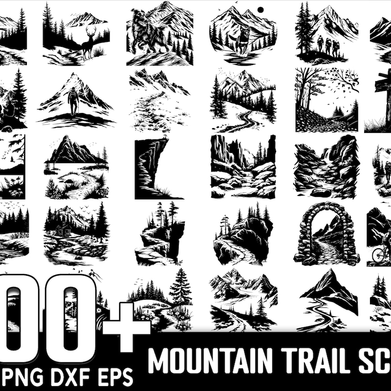 Mountain Svg - Etsy