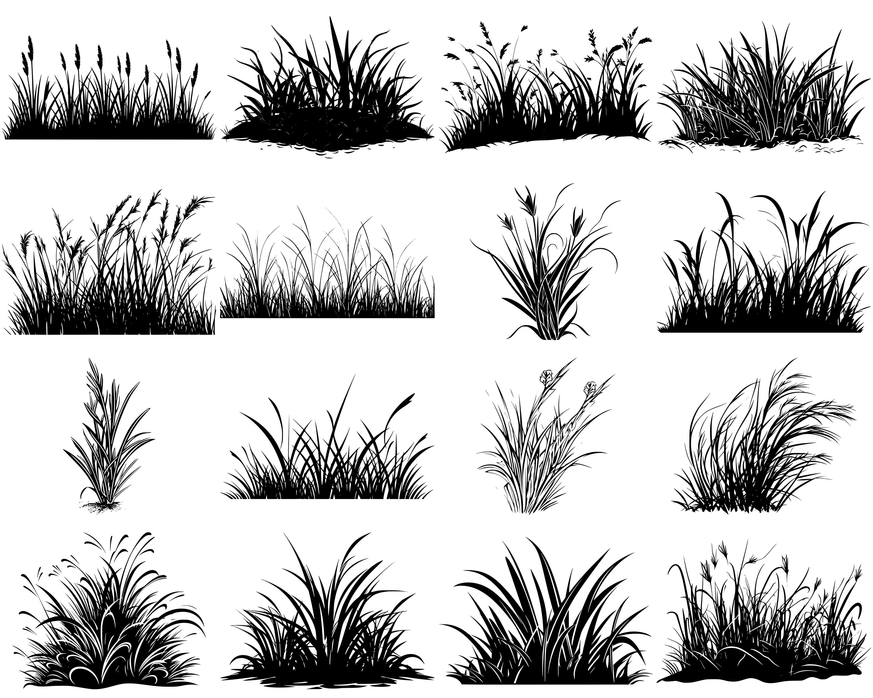 100+ Grass SVG Bundle, Instant Digital Download, PNG, SVG Cut Files - Etsy