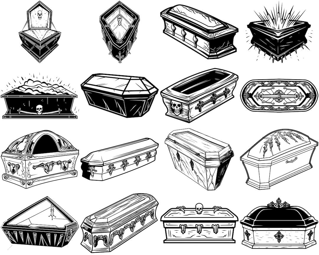 100+ Halloween Coffin SVG Bundle, Instant Digital Download, PNG, SVG ...