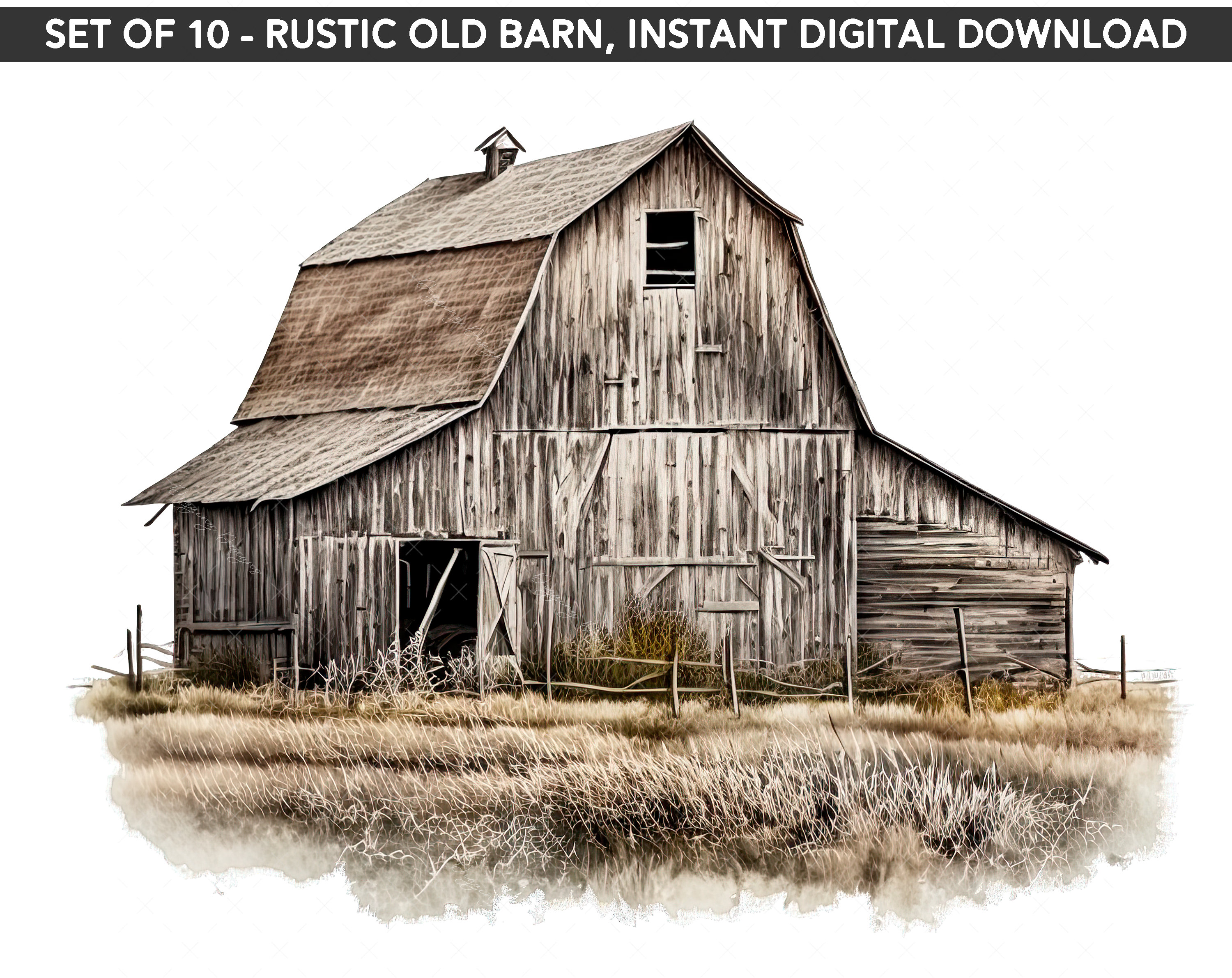 Vintage Barn Clip Art