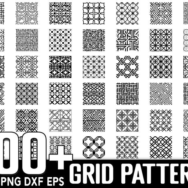 Grid Pattern Svg - Etsy