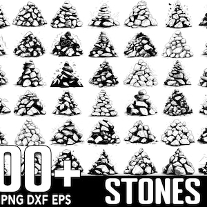 100+ Pile of Stone SVG Bundle, Instant Digital Download, PNG, SVG Cut ...