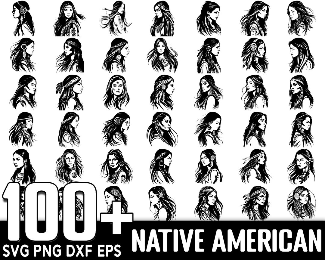 100+ Native American SVG Bundle, Instant Digital Download, PNG, SVG Cut ...