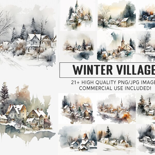 Winter Village - Etsy
