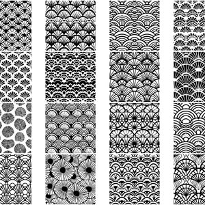 100+ Japanese Shibori Seamless Pattern SVG Bundle, Instant Digital ...
