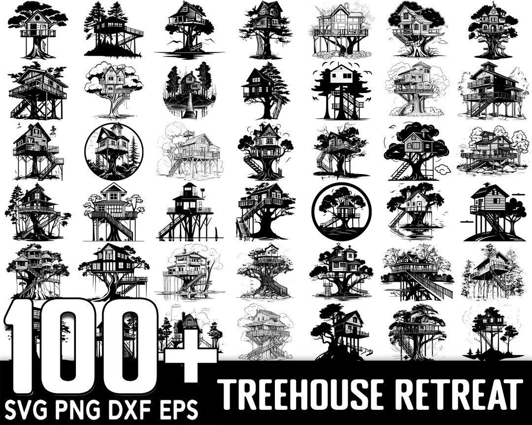 100+ Treehouse Retreat SVG Bundle,instant Digital Download, PNG, SVG ...