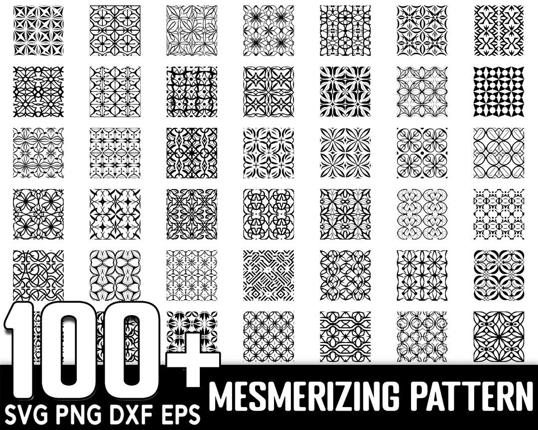 100+ Mesmerizing Seamless Pattern SVG Bundle, Instant Digital Download ...