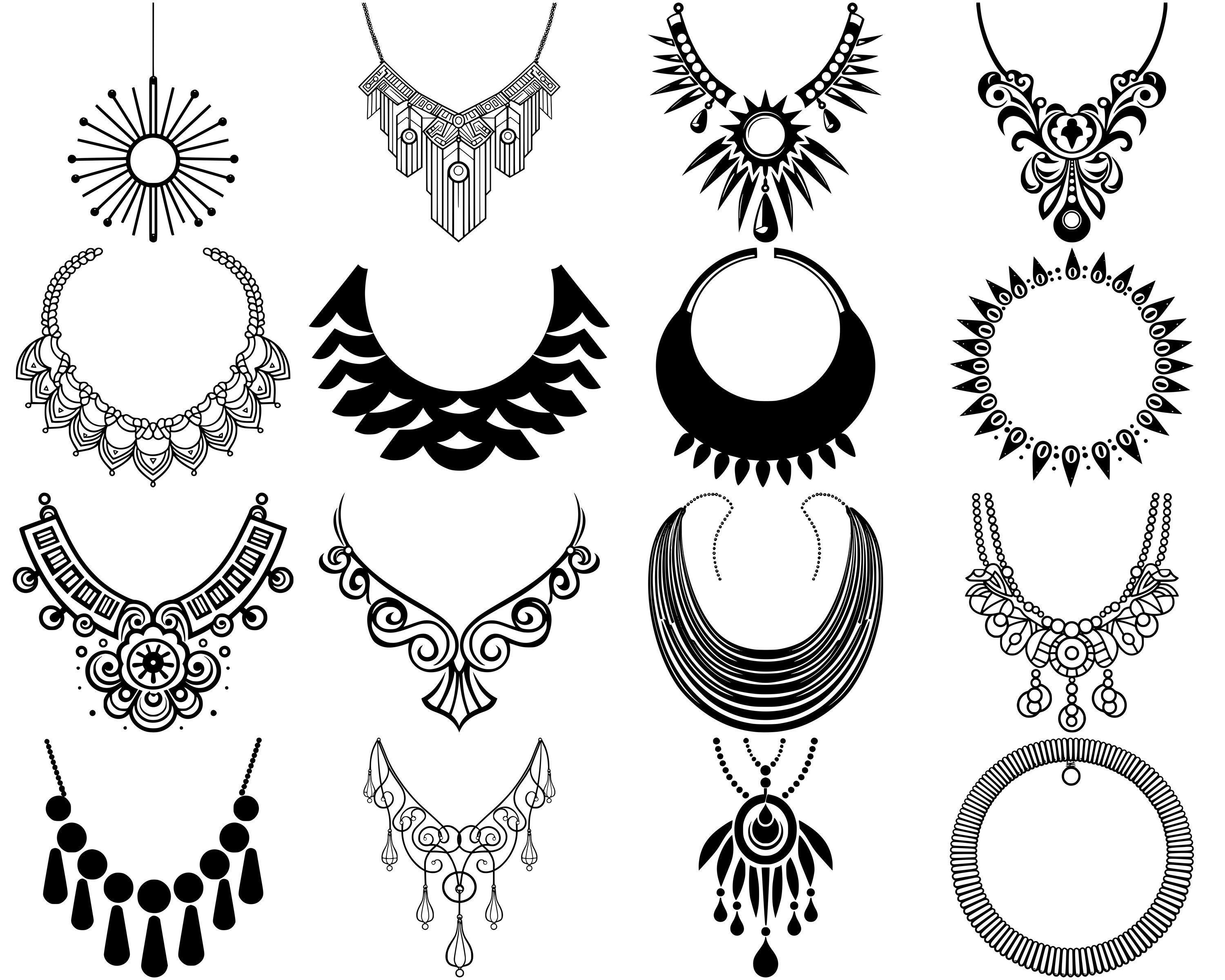 100+ Necklace SVG Bundle, Instant Digital Download, PNG, SVG Cut Files ...