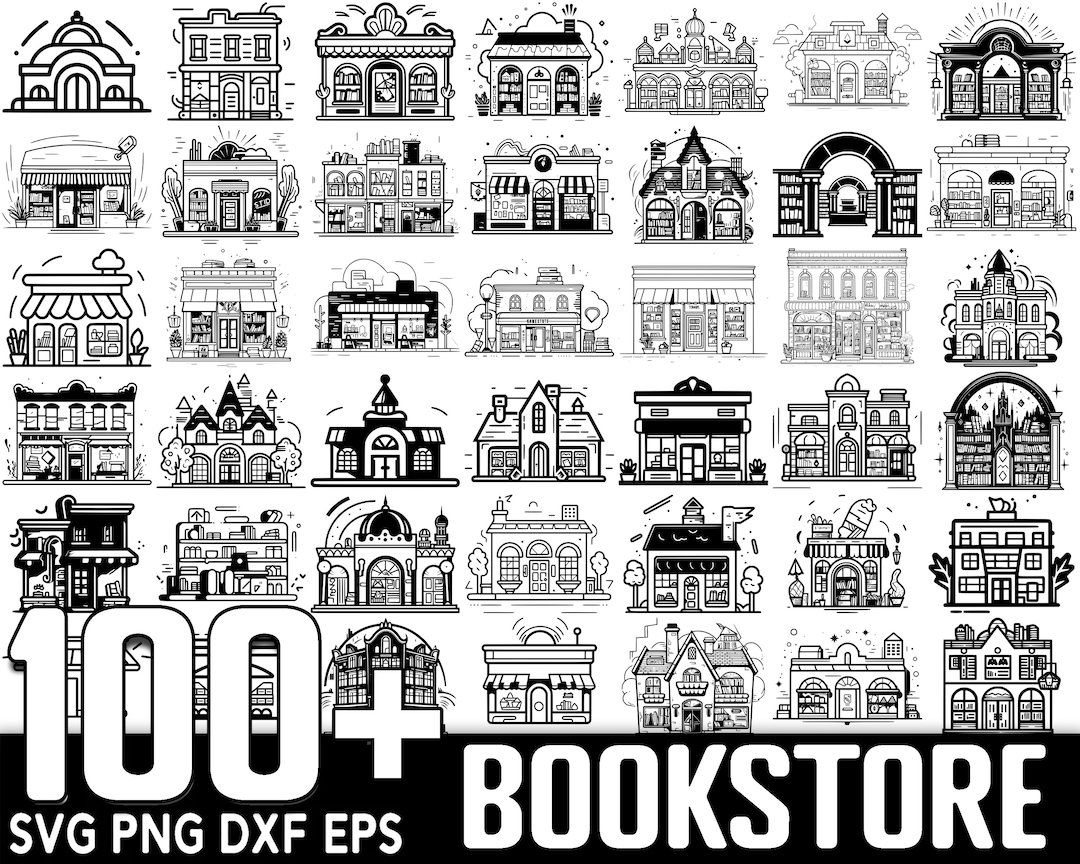 100+ Bookstore SVG Bundle, Instant Digital Download, PNG, SVG Cut Files ...