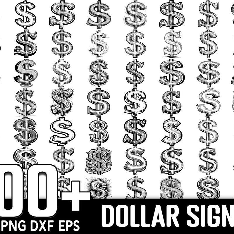 Dollar Sign Svg - Etsy