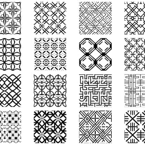 100+ Grid Seamless Pattern SVG Bundle, Instant Digital Download, PNG ...