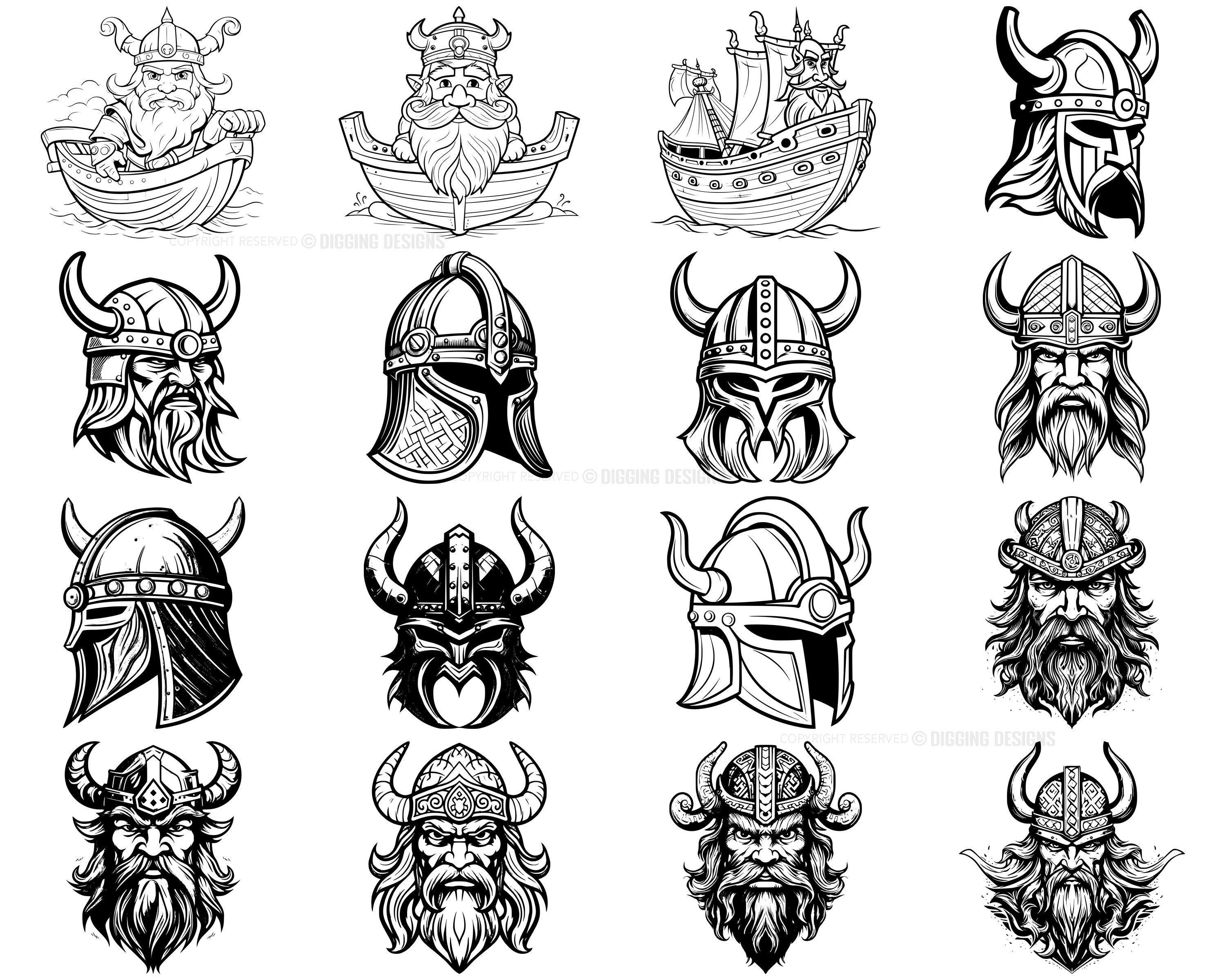 100+ Viking SVG Bundle, Instant Digital Download, PNG, SVG Cut Files - Etsy
