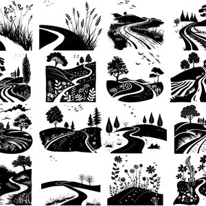 100+ Country Roads SVG Bundle, Instant Digital Download, PNG, SVG Cut ...