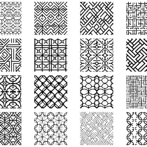 100+ Grid Seamless Pattern SVG Bundle, Instant Digital Download, PNG ...