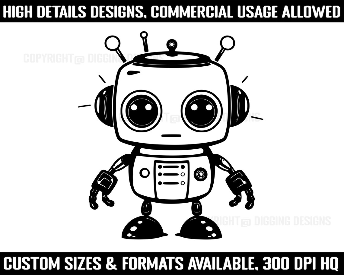 100+ Cute Robot SVG Bundle, Instant Digital Download, PNG, SVG Cut ...