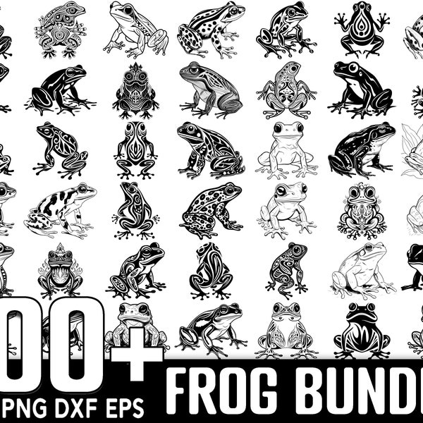 Frog Svg - Etsy