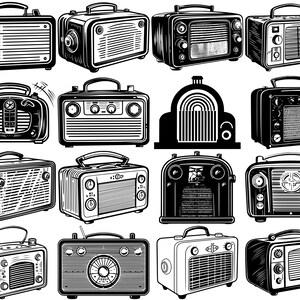 100+ Vintage Radio SVG Bundle,instant Digital Download, PNG, SVG Cut ...