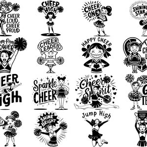 100+ Cheer Leader Quote SVG Bundle, Instant Digital Download, PNG, SVG ...
