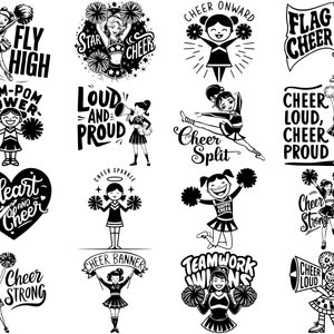 100+ Cheer Leader Quote SVG Bundle, Instant Digital Download, PNG, SVG ...