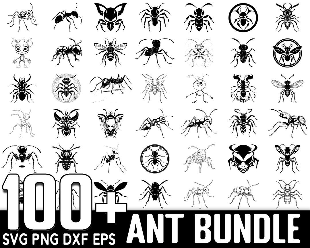 100+ Ant SVG Bundle, Instant Digital Download, PNG, SVG Cut Files - Etsy