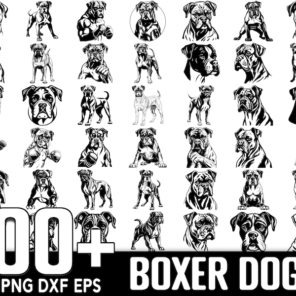 Boxer Svg File - Etsy