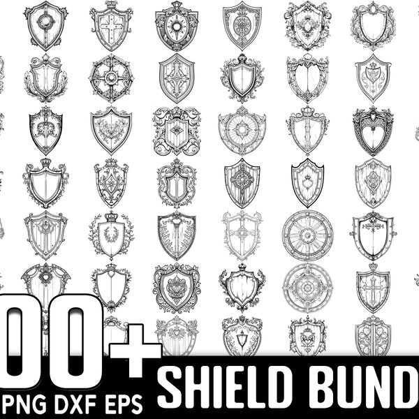 Shield Svg - Etsy