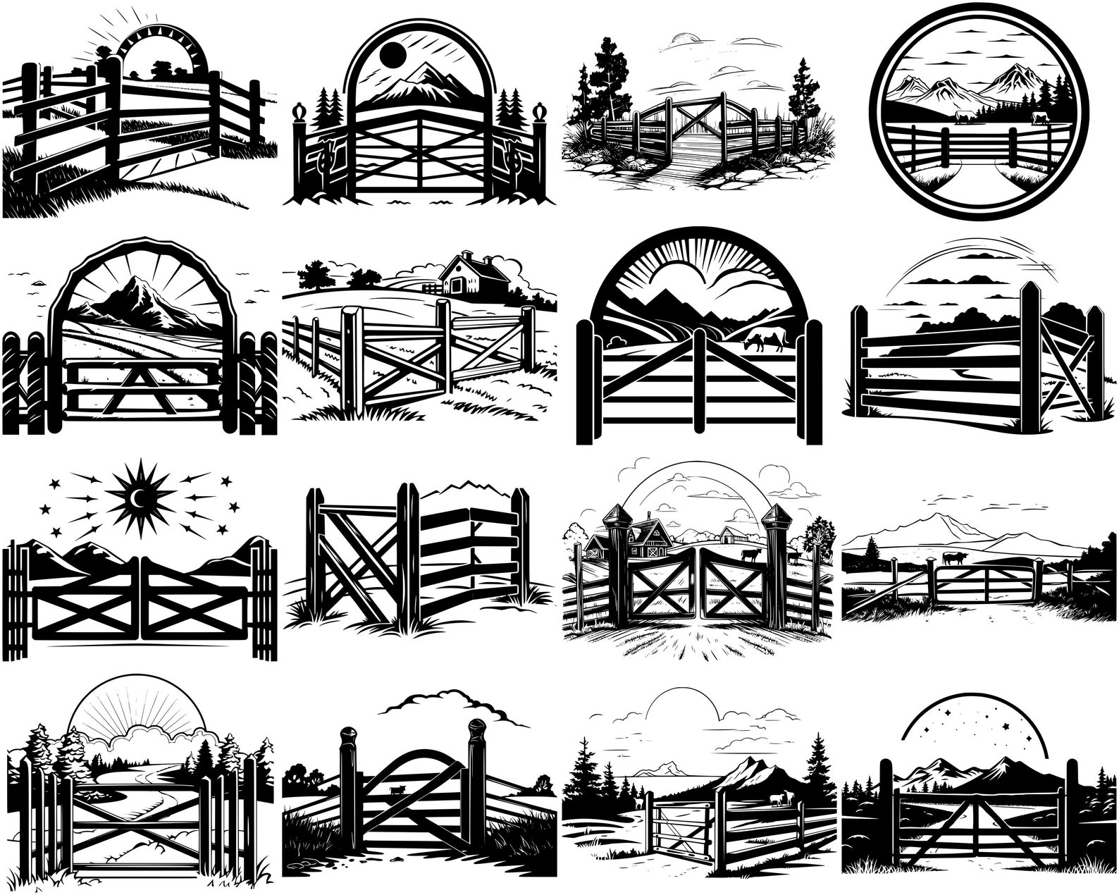 100+ Farm Ranch SVG Bundle, Instant Digital Download, PNG, SVG Cut ...