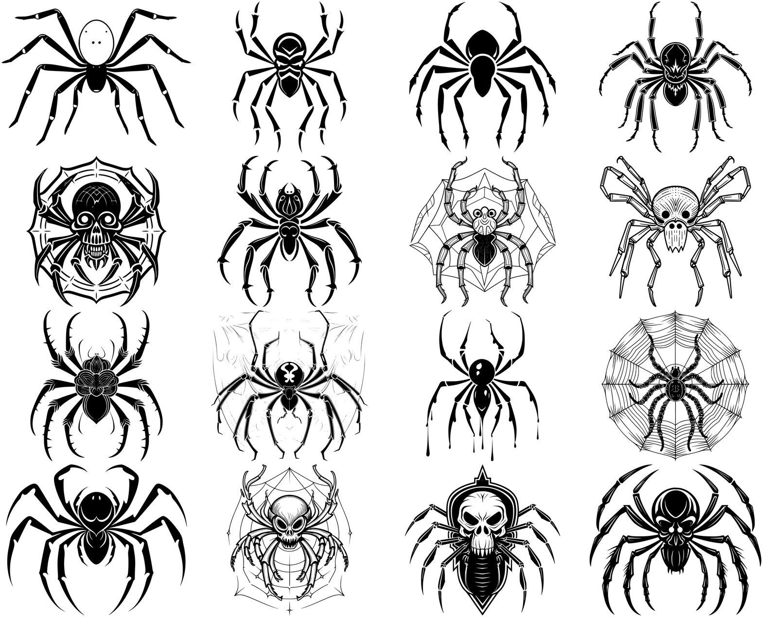 100 Spider SVG Bundle, Instant Digital Download, PNG, SVG Cut Files - Etsy