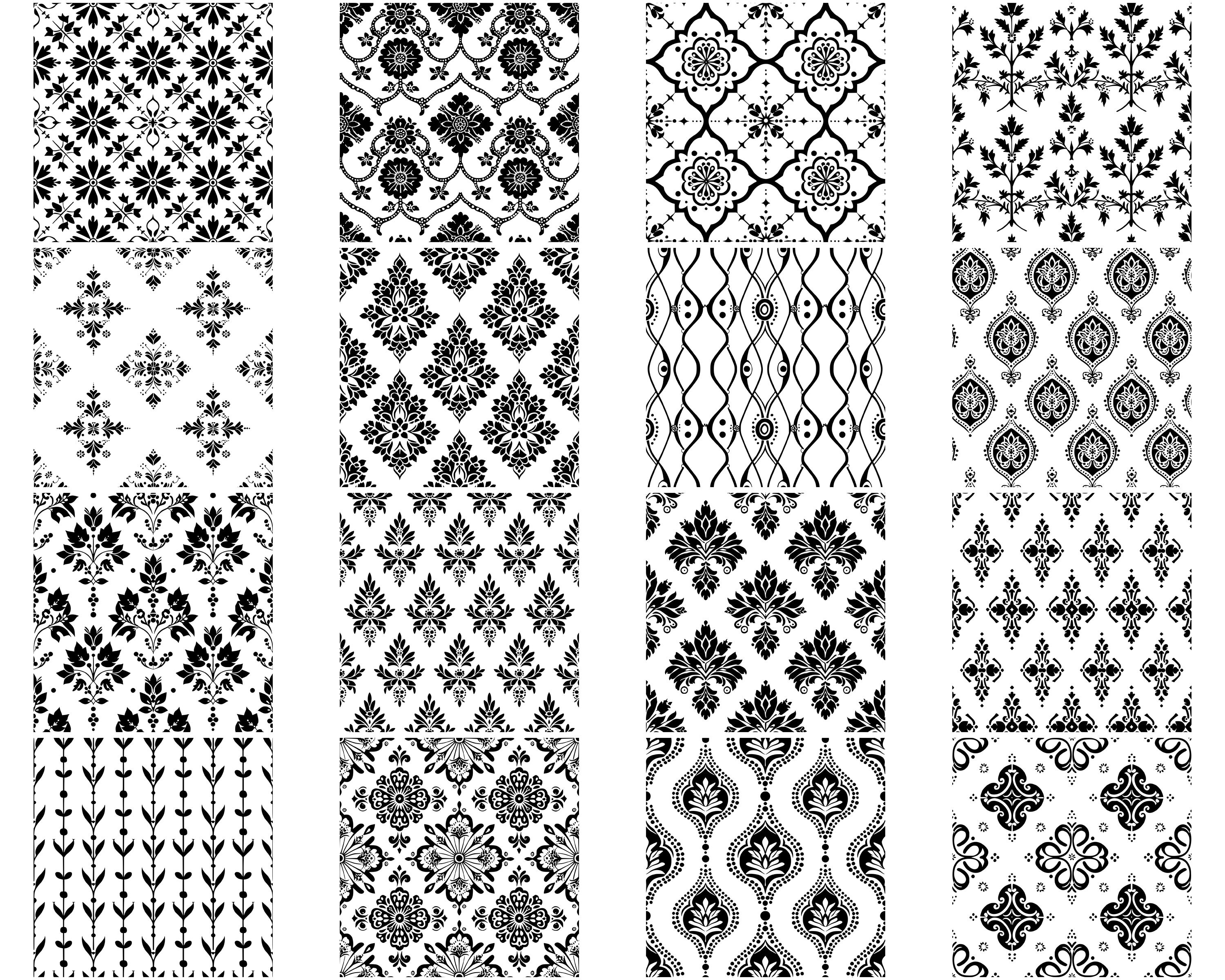 100+ Embroidered Seamless Pattern SVG Bundle, Instant Digital Download ...