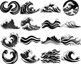 Ocean Waves Pattern - Etsy