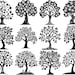 100+ Unique Trees SVG Bundle, Instant Digital Download, PNG, SVG Cut ...