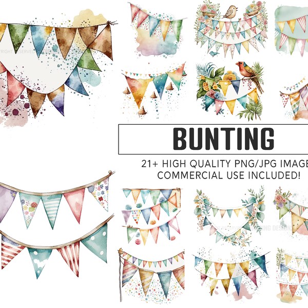 Clipart Bunting - Etsy