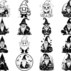 100 Halloween Gnome SVG Bundle, Instant Digital Download, PNG, SVG Cut ...