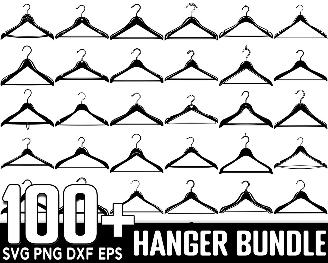 100+ Hanger SVG Bundle, Instant Digital Download, PNG, SVG Cut Files - Etsy