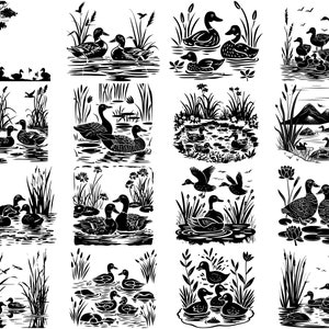 100+ Duck Pond SVG Bundle,instant Digital Download, PNG, SVG Cut Files ...