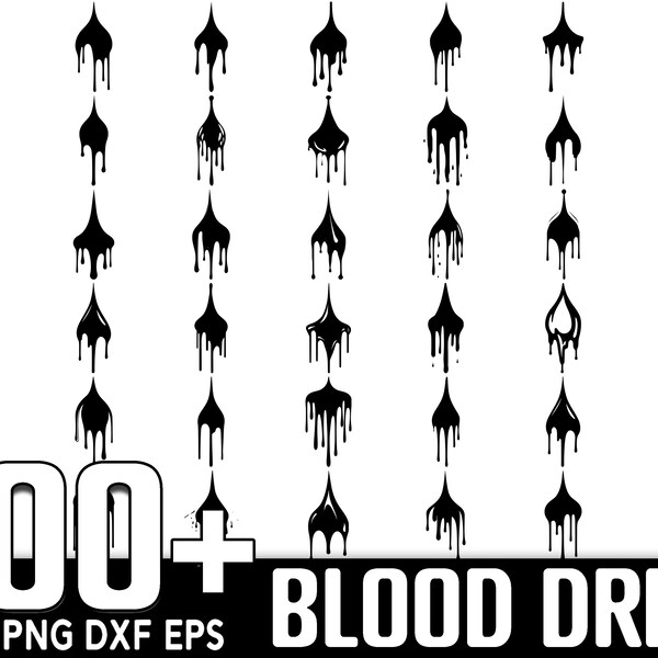 Blood Drip Svg - Etsy